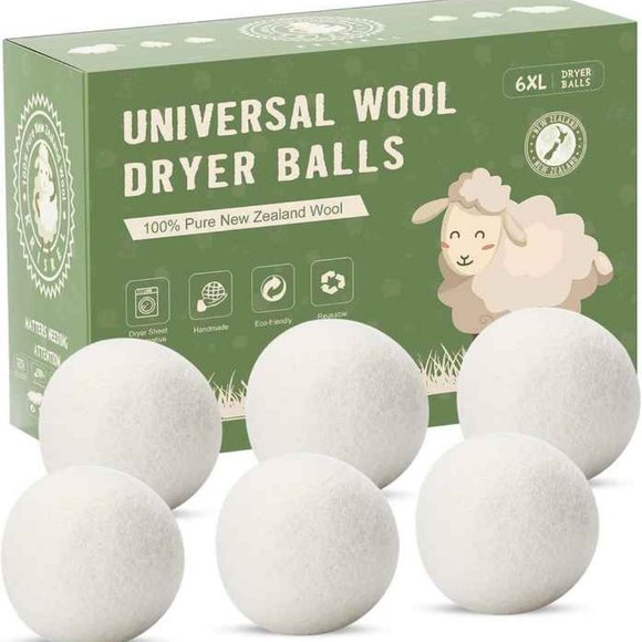 vigor | Accents | Wool Dryer Balls 6 Pack Laundry Dryer Balls New ...